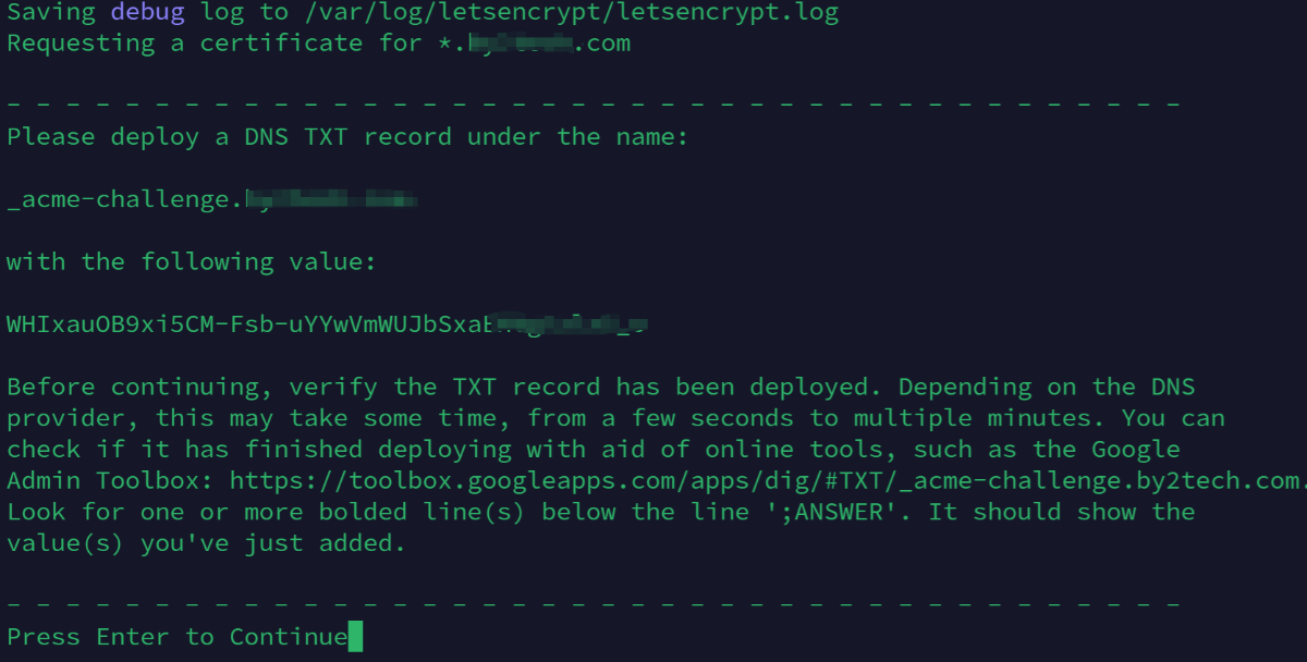 Nginx配置主、子域名SSL证书 | By2Tech